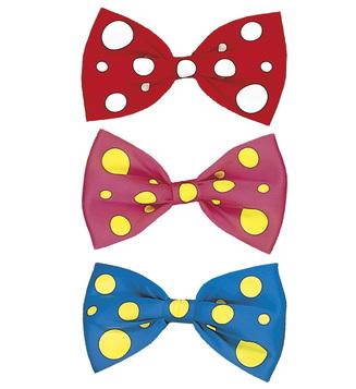 Clown Bow Tie Spotty Design - Various colours