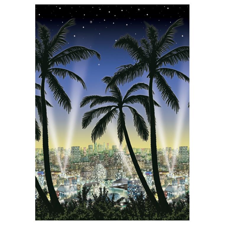 Scene Setter Room Roll Hollywood City-Scape