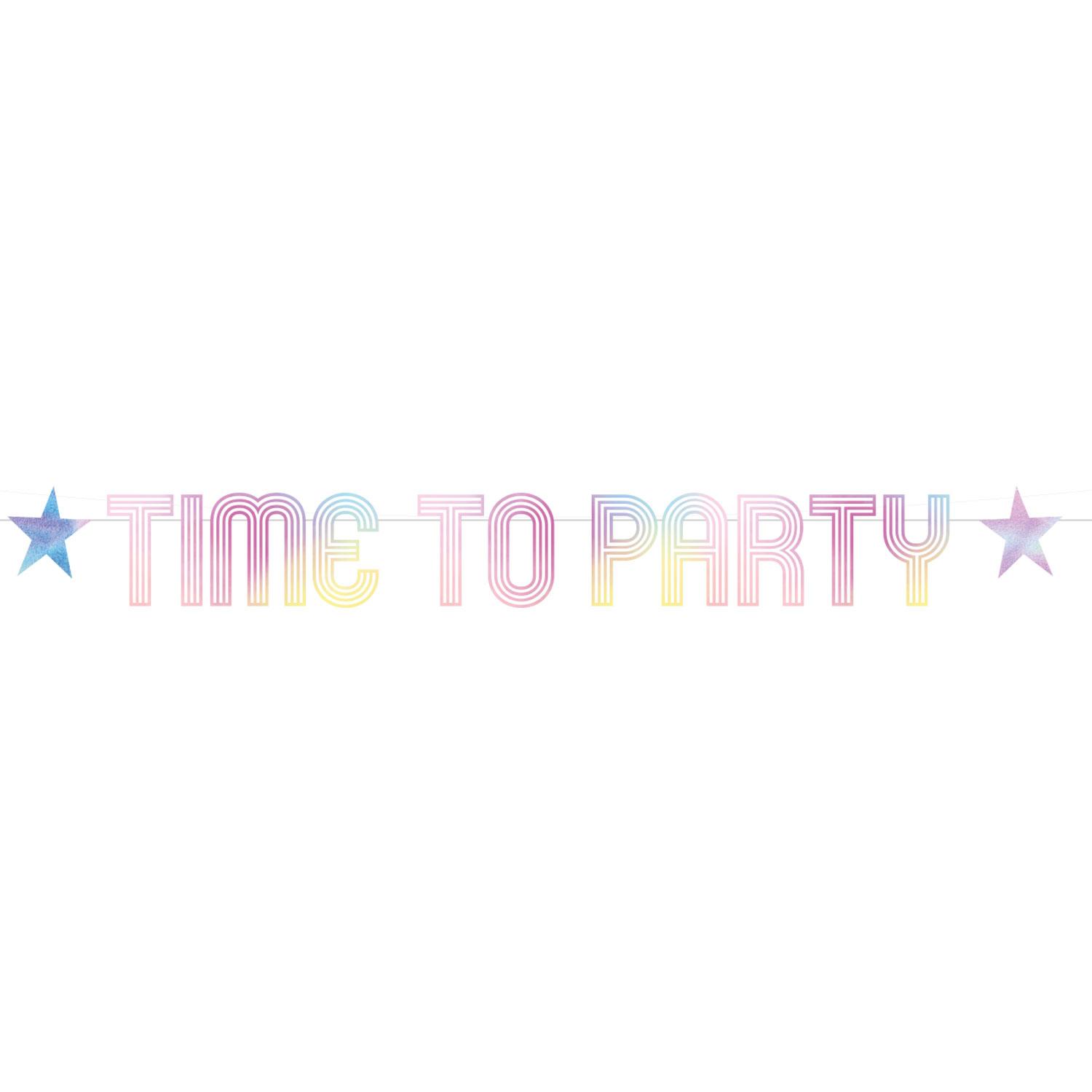 Time to Party Ombre Banner