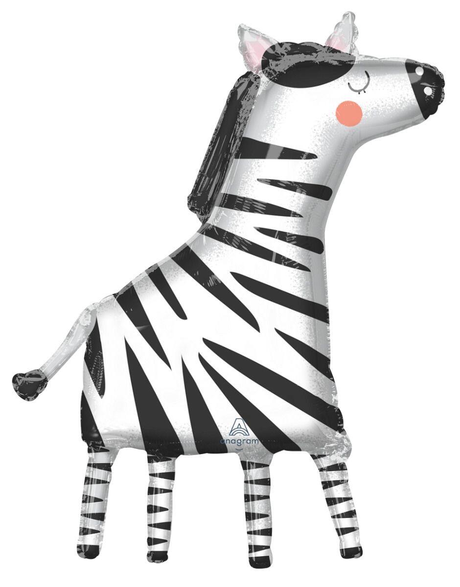 Foil Balloon Zebra Supershape