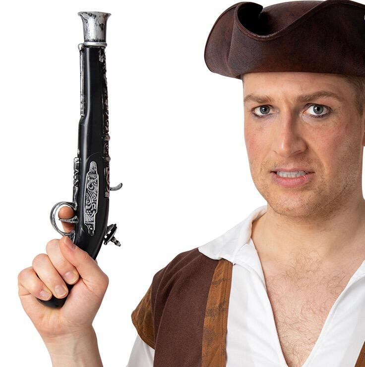 Pirate Pistol Black & Silver