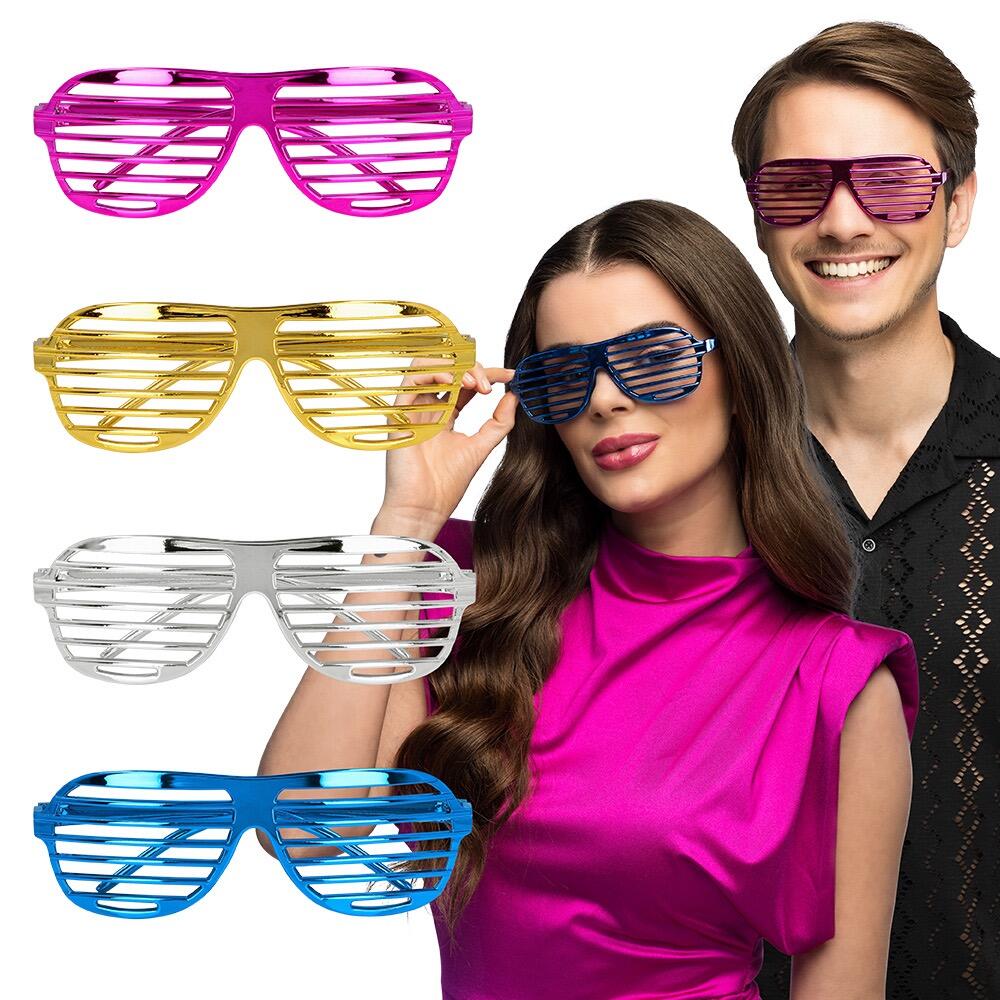 Omnia Party Glasses Assorted Metallic Colours
