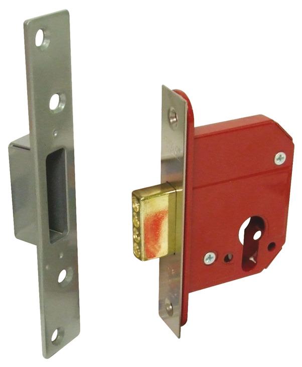Mortice Deadlock, Lock Case Only, Steel And Zinc Alloy