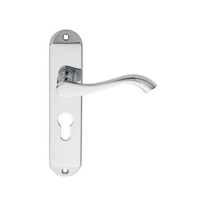 Andros, Euro Lever Handle On Backplate