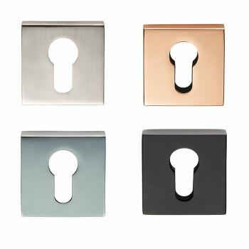 Square Escutcheon, Euro Profile, 52 X 10 Mm