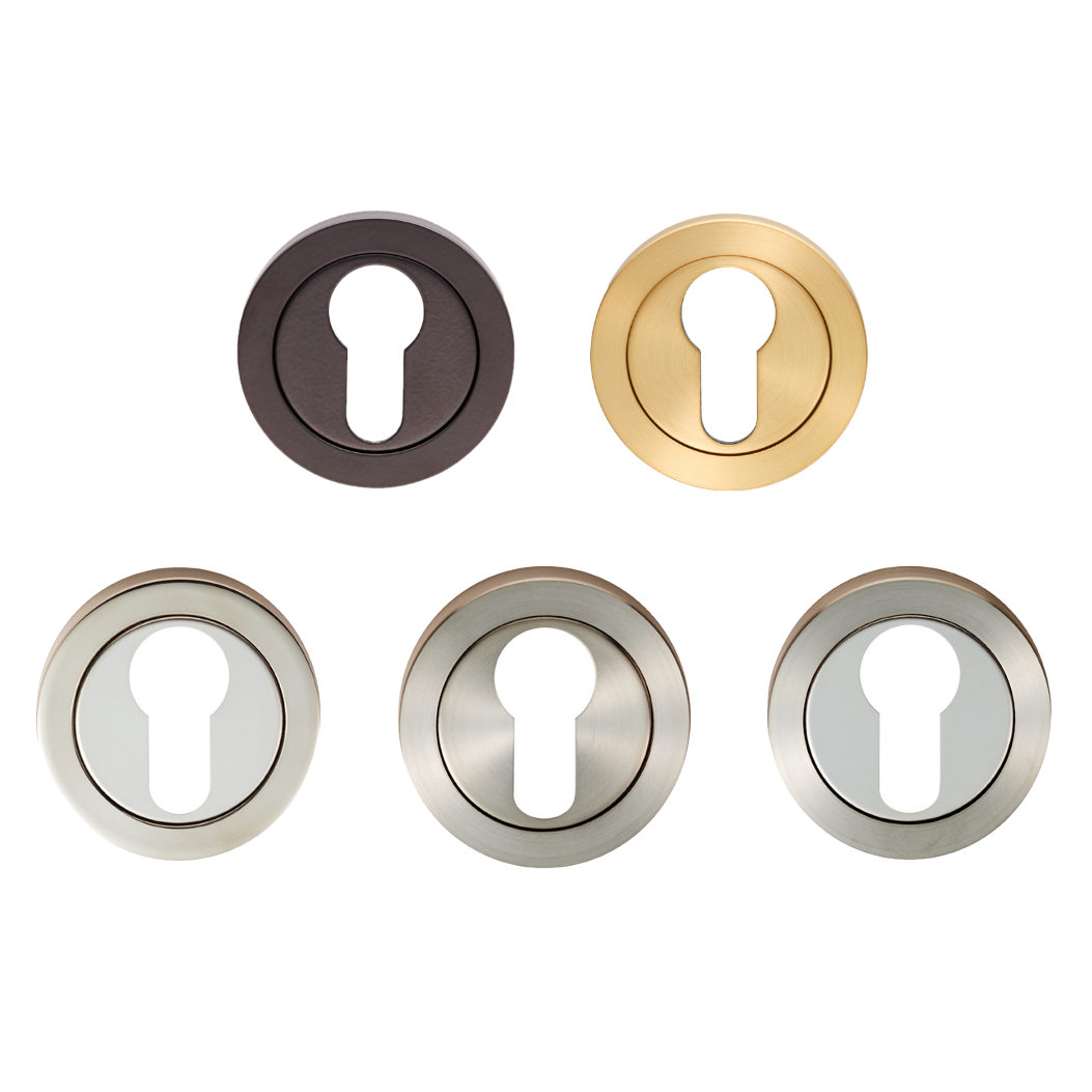 Round Escutcheon, Euro Profile, 52 X 7 Mm, Stainless Steel (Grade 304)