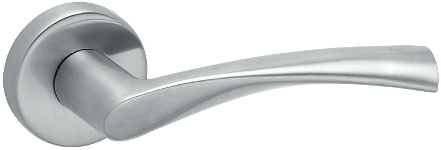 Lever Handles, On Round Roses, 304 Stainless Steel, Wing, Startec