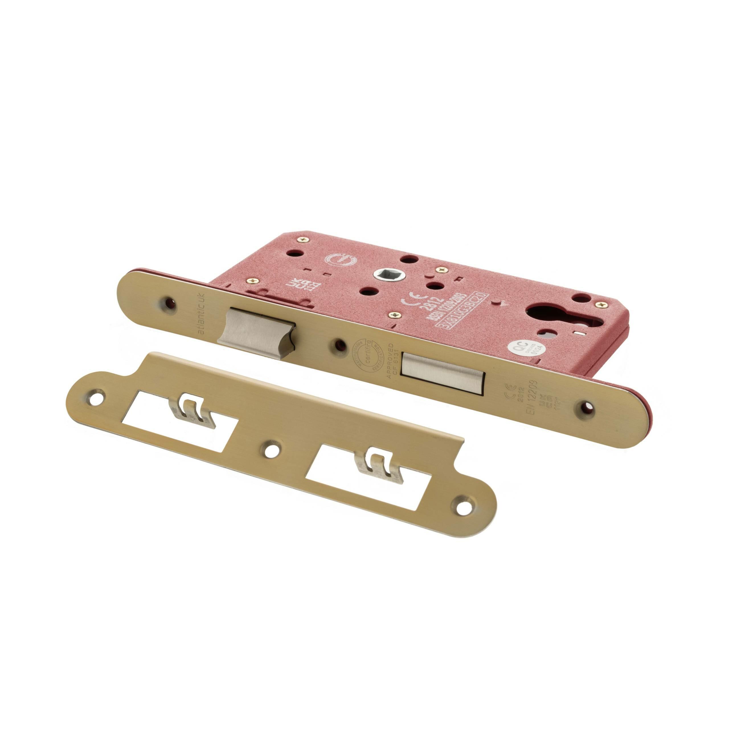 Atlantic Din Radius Euro Profile Sashlock Double Throw 60mm Backset