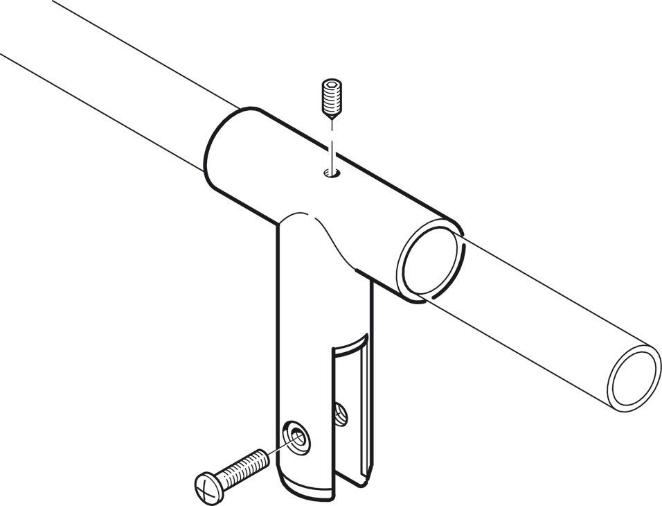 Hanger, 316 L Cubicle Fittings For 13 Mm Board Partitions, Pba