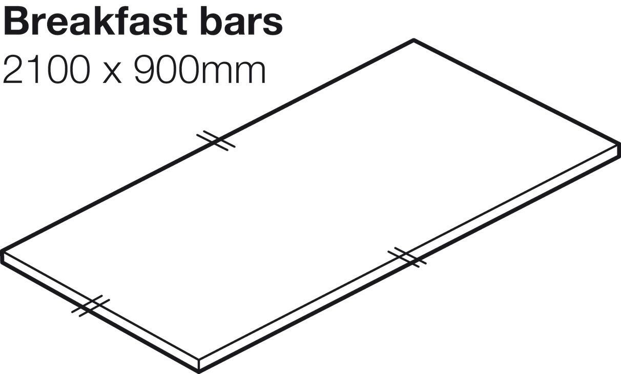 Minerva Grey Crystal Worktops, 25mm Thick