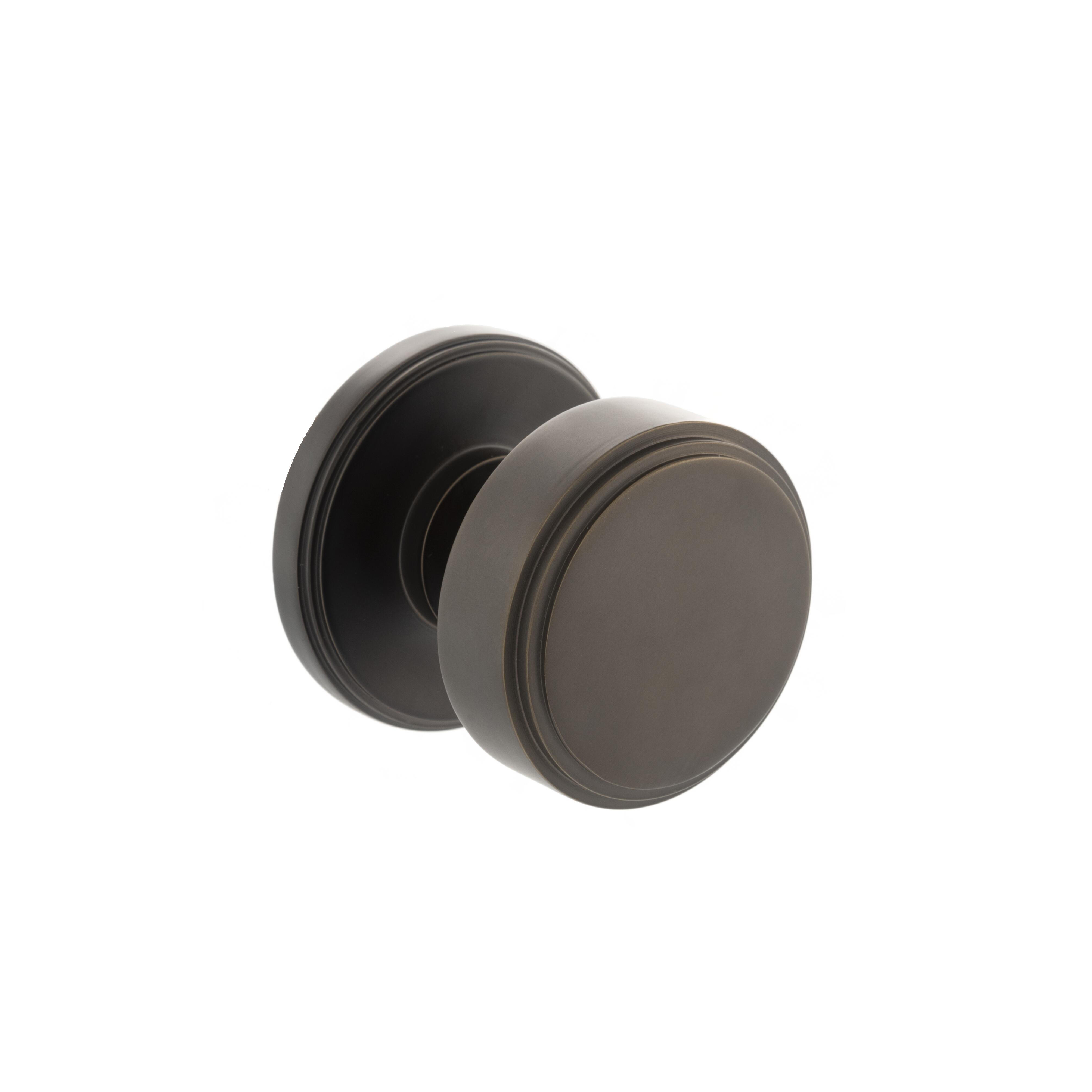 Millhouse Brass Boulton Brass Stepped Mortice Knob On Concealed Fix Rose