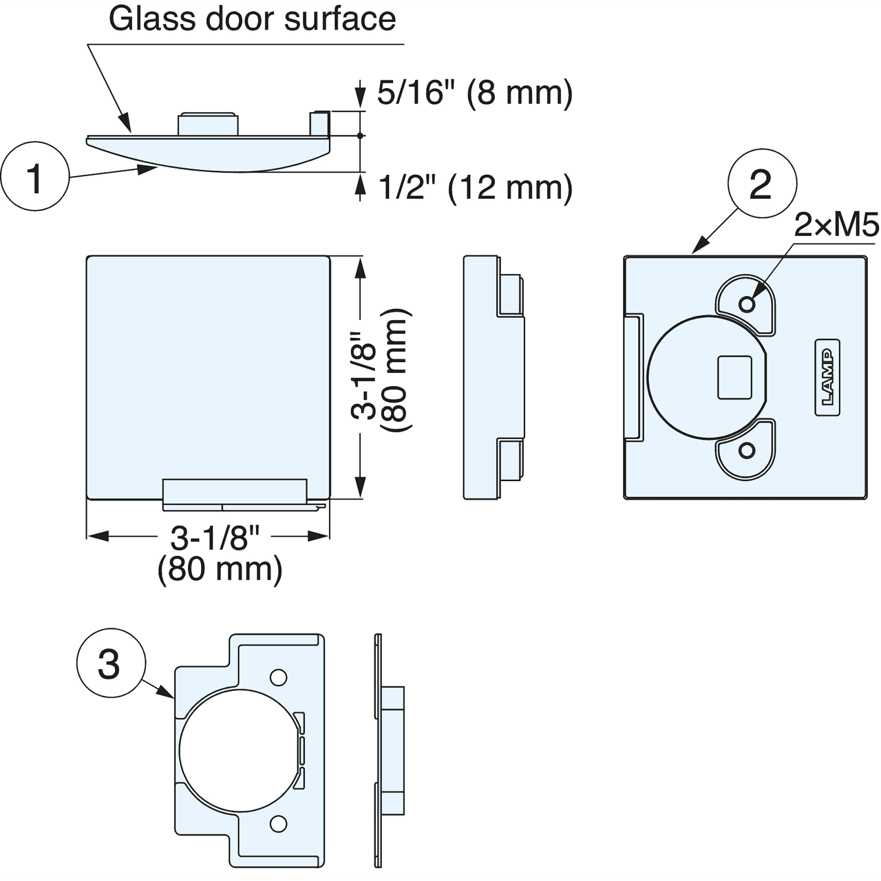 Glass Faceplate For J95