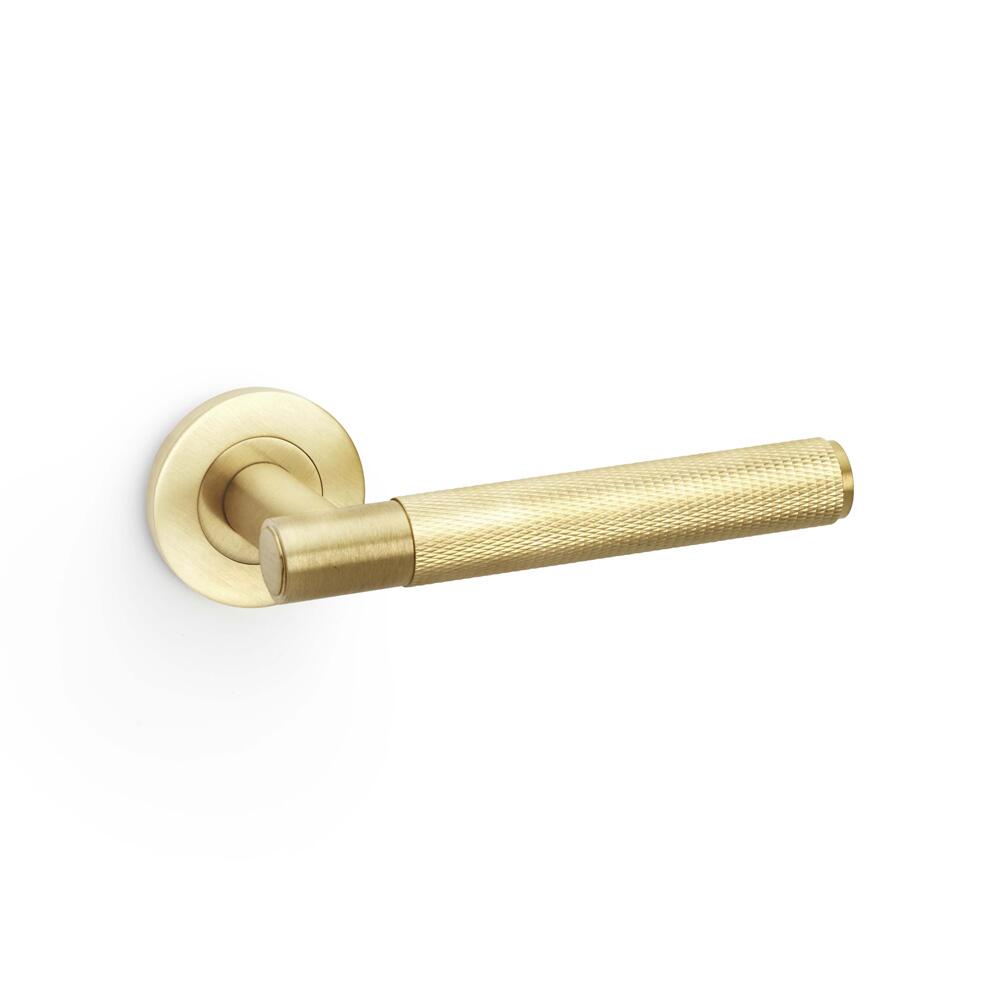 Knurled Spitfire Lever Handle On Round Rose