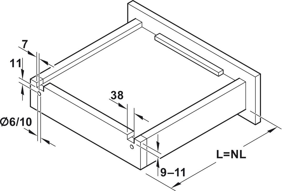 Concealed Runners, Full Extension, Synchronised, Load Capacity 30 Kg ...