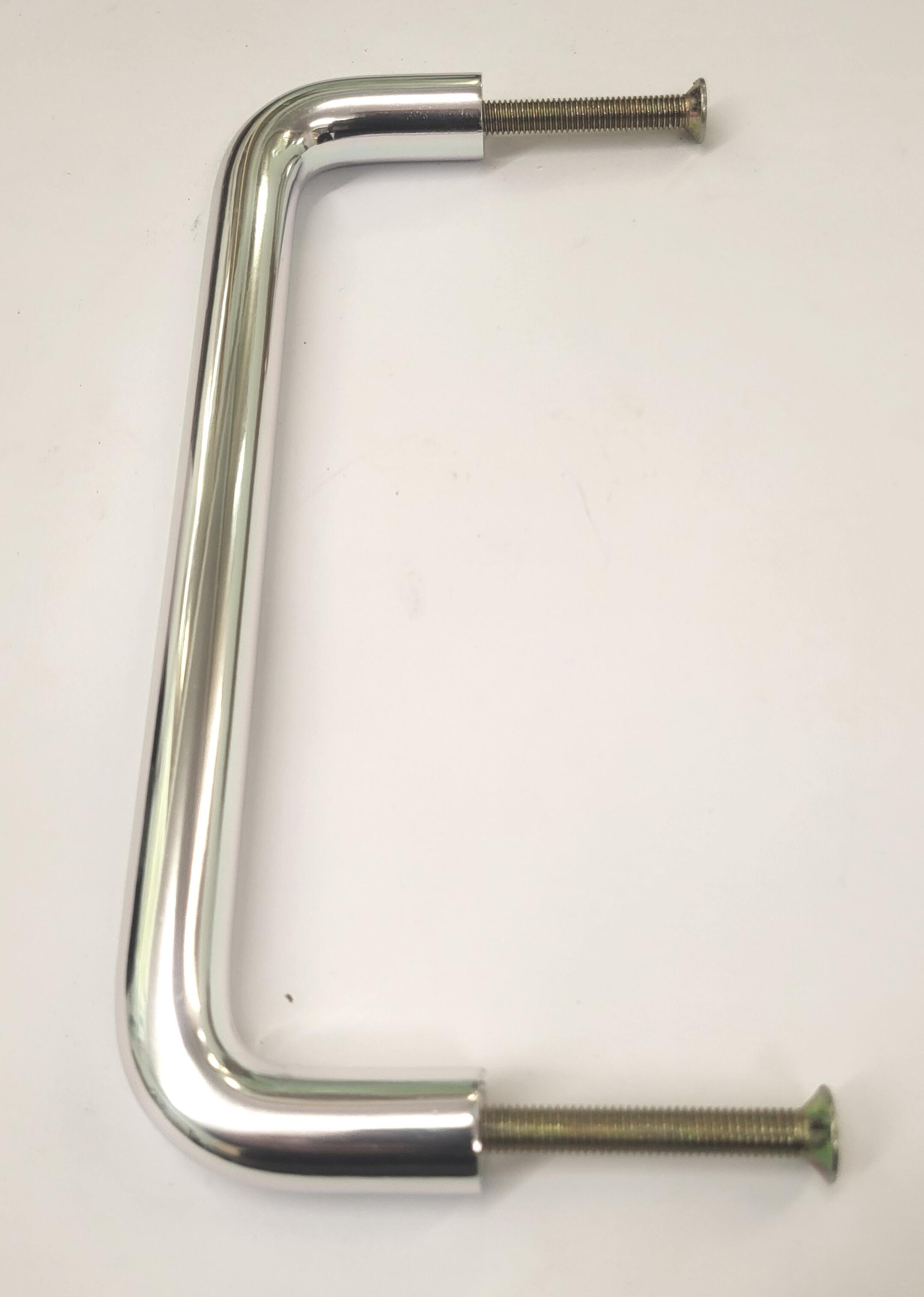 Door D Type Pull Handle 9" (225mm) Polished Anodised Aluminium