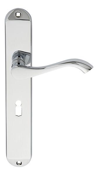 Andros, Lock Lever Handle On Backplate, Long Plate