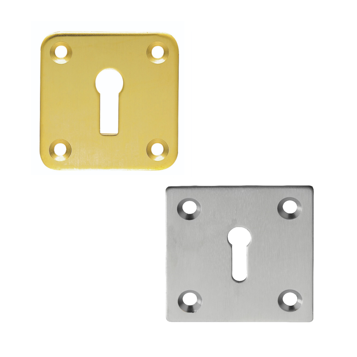 Victorian Square Escutcheon, Lock Profile, 50 X 3 Mm