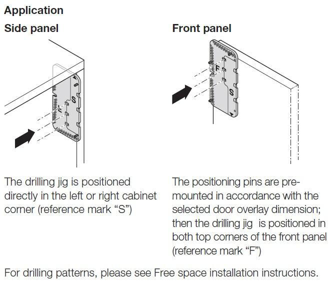 Drilling Jig For Hafele Free Space Lift Up Flap Stays