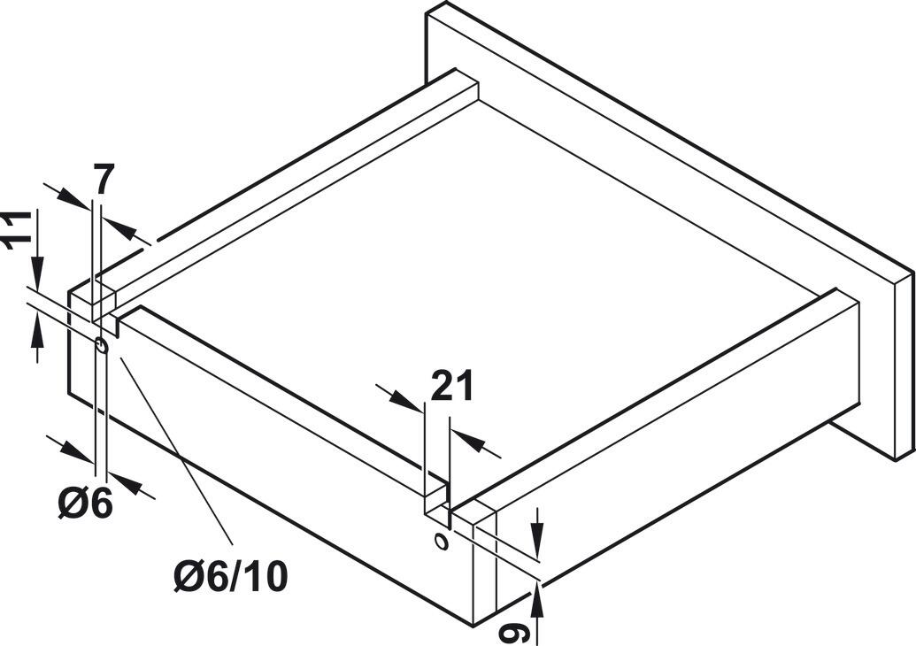 Concealed Drawer Runners, Single Extension, Load Capacity 25 Kg, Hafele ...