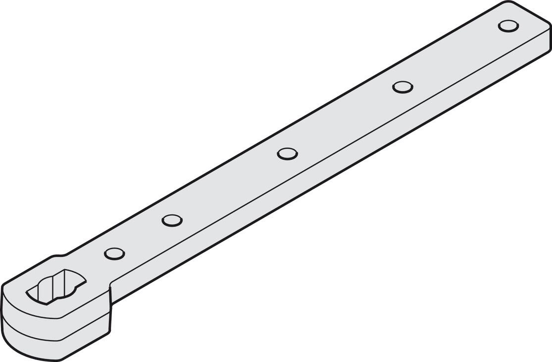 Bottom Strap, Double Action, Drop Forged Steel, Geze