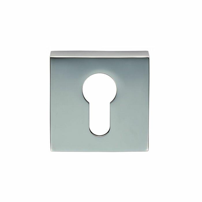 Square Escutcheon, Euro Profile, 52 X 10 Mm