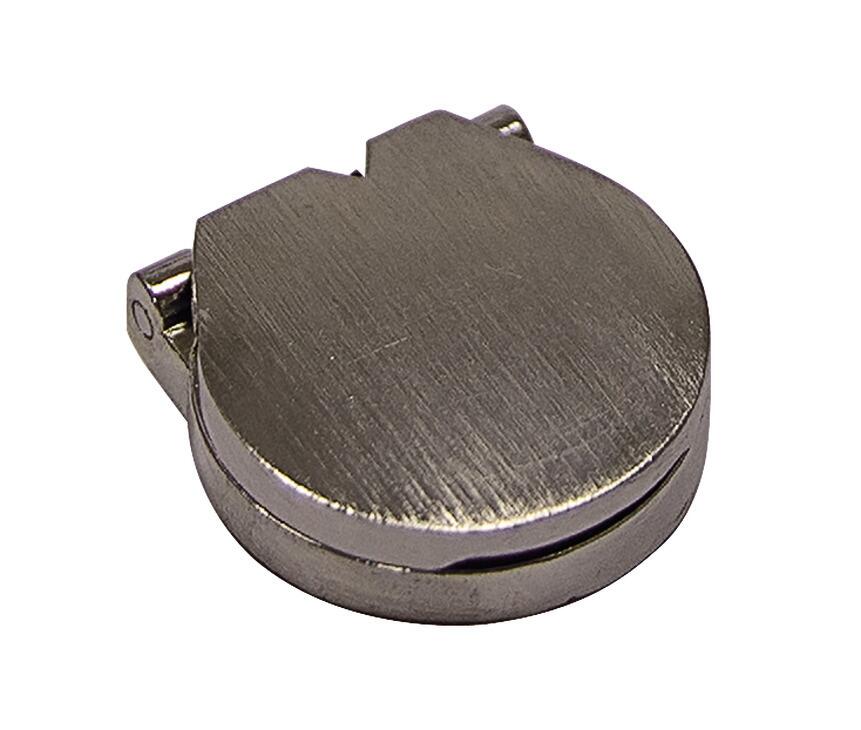 Escutcheon, For Budget Lock, With Spring Cover, Zinc Alloy