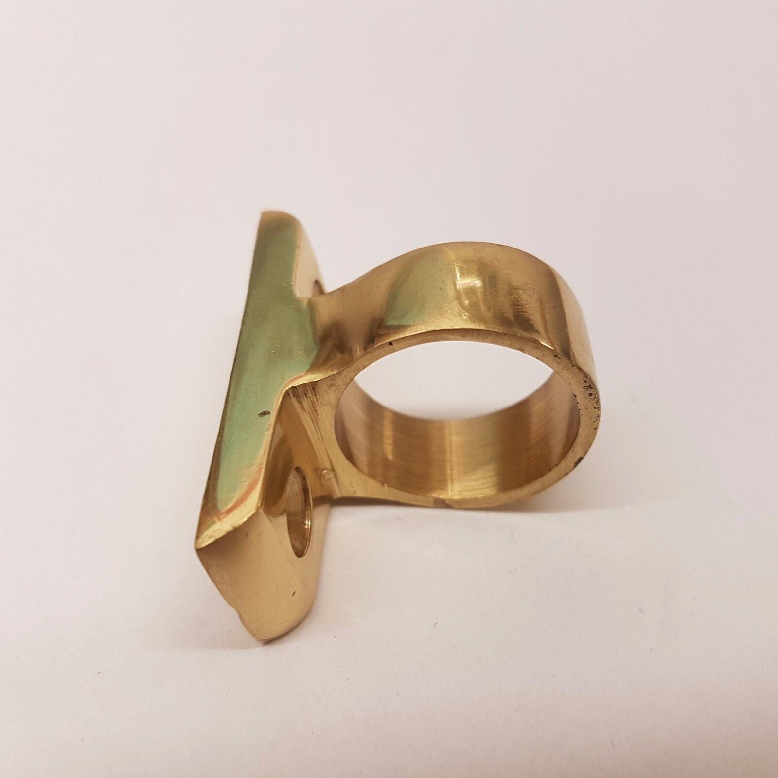 Carlisle Brass Ring Window Sash Lift (Horizontal Fix) Polished Brass
