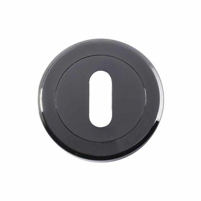 Round Escutcheon, Lock Profile, 50 X 10 Mm, Zinc Alloy