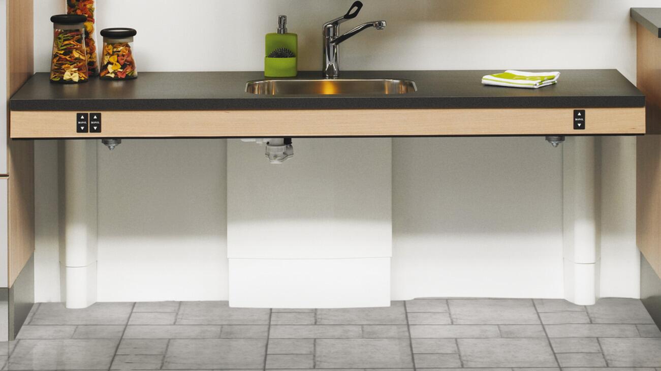 Flexible Plumbing Kit, For Flexi Height Adjustable Worktop System, Ropox