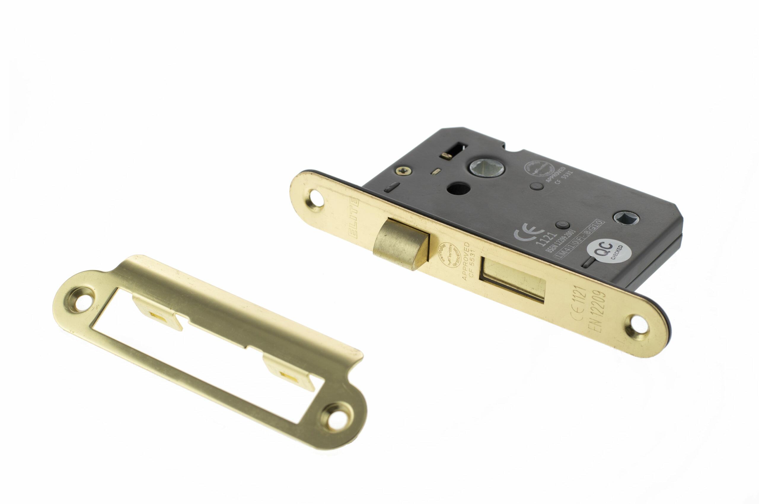 Atlantic Radius Corner Bathroom Lock [Ce] 3"