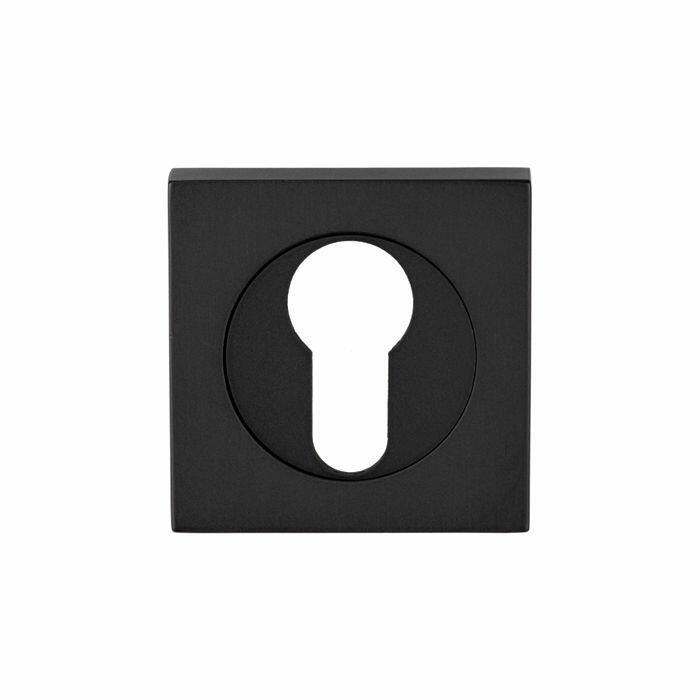 Square Escutcheon, Euro Profile, 52 X 10 Mm, Zinc Alloy
