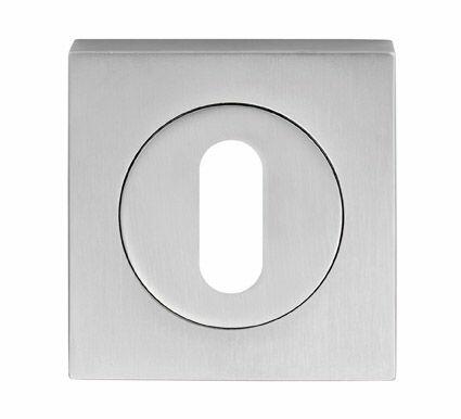 Square Escutcheon, Lock Profile, 52 X 10 Mm, Zinc Alloy