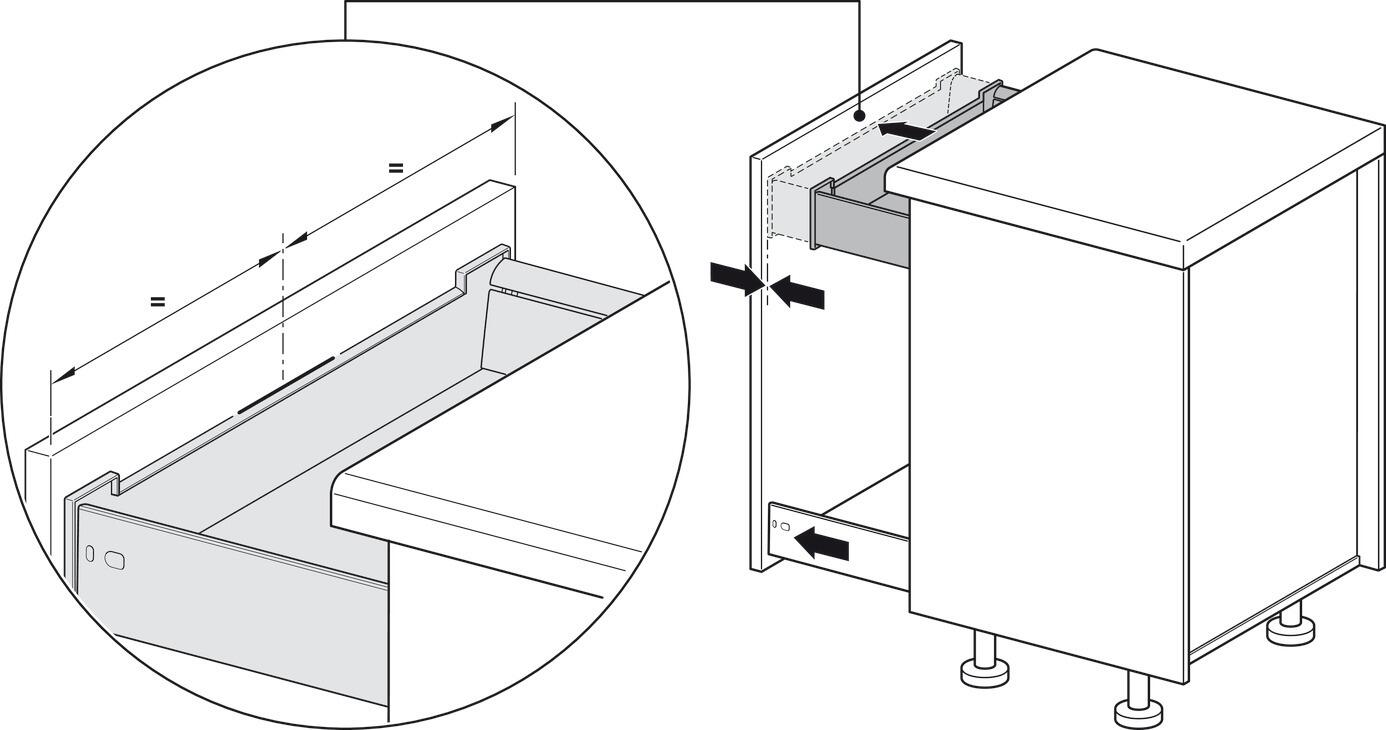 Follower, For Internal Drawer, Matrix Box P, S And A Dark Grey