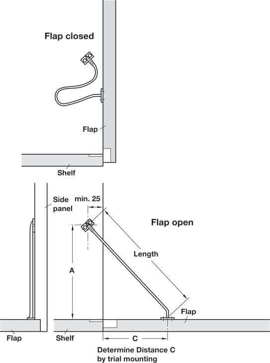 Flexible Flap Stay / Restraint, For Light-Weight Flaps
