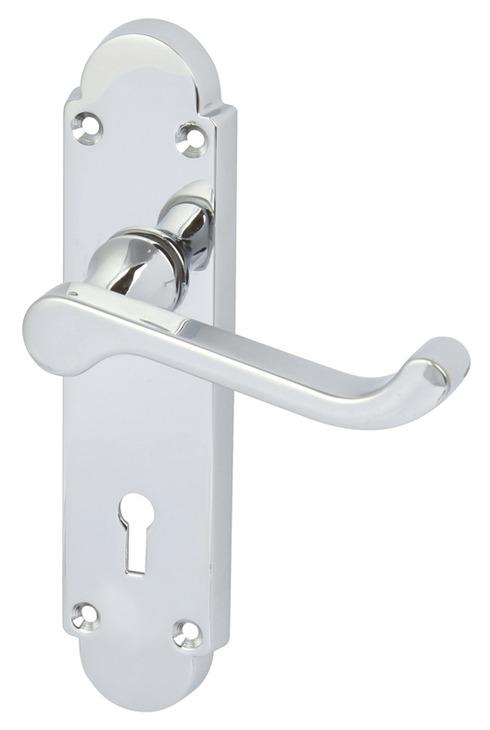 Lock Lever Handle On Backplate, Zinc Alloy