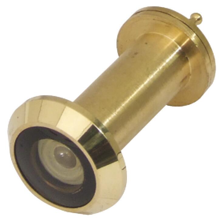 Door Viewer, For 40-55 Mm Doors, 200 Degree, Glass Lens, Brass