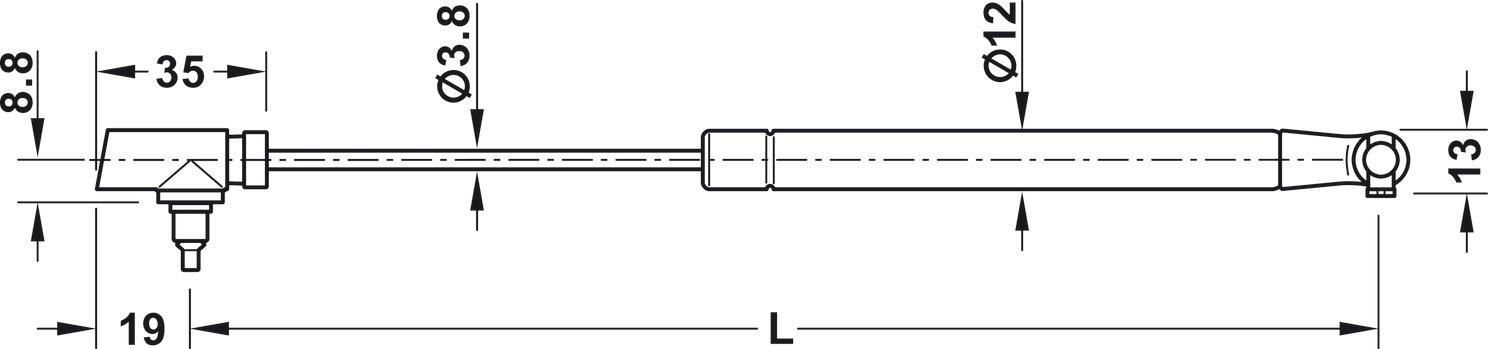 K12 Adjustable Flap Stay With Automatic Opening