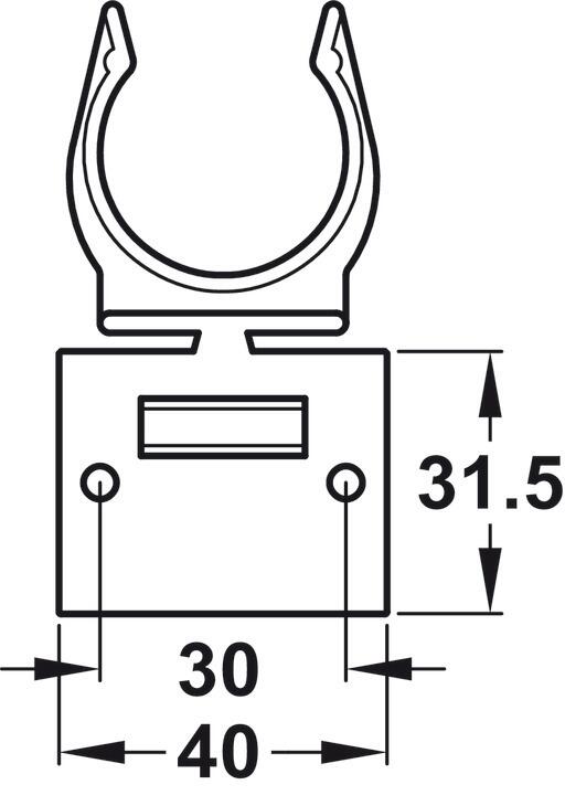 Plinth Foot Screw Fixing Clip & Bracket