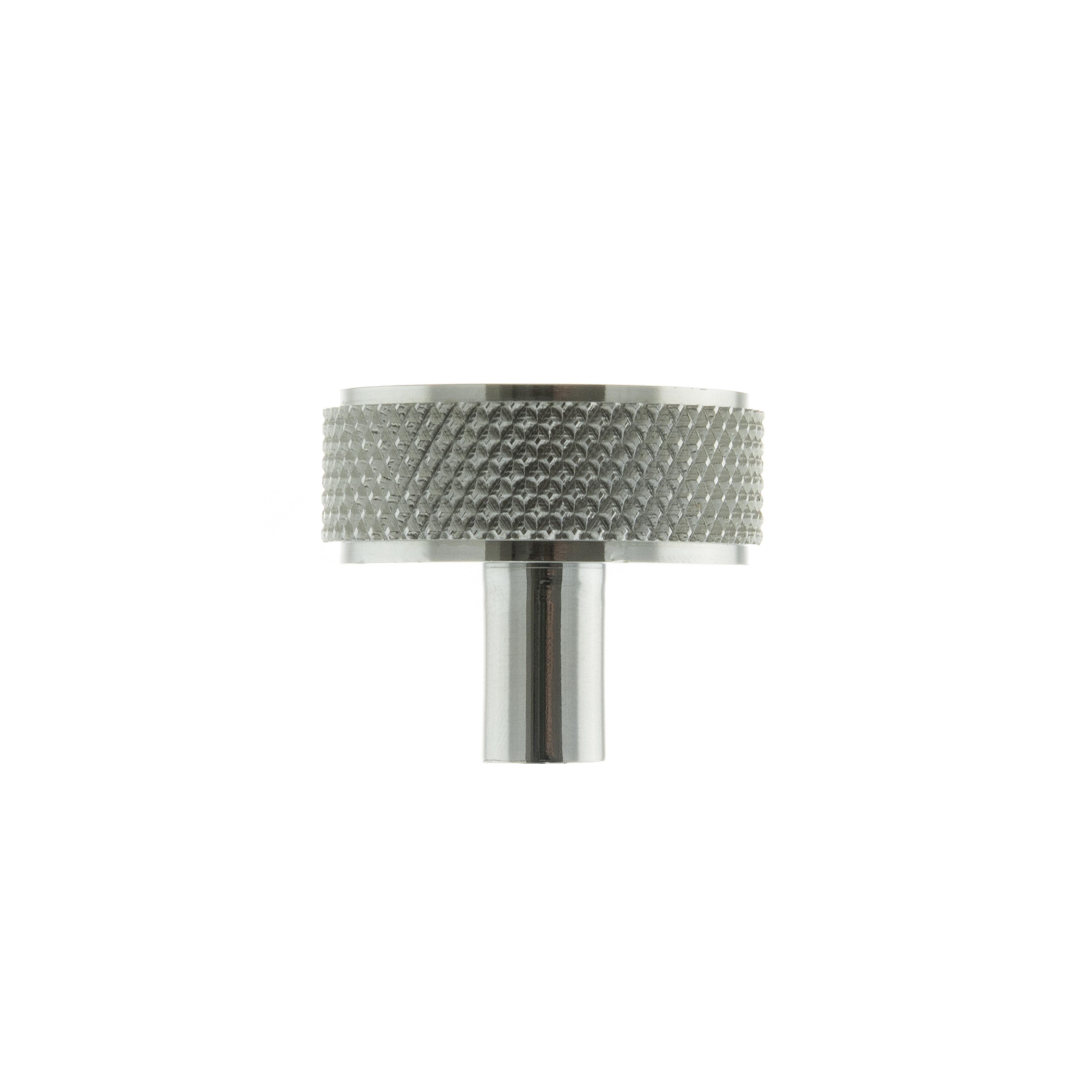 Millhouse Brass Hargreaves Disc Knurled Cabinet Knob On Concealed Fix