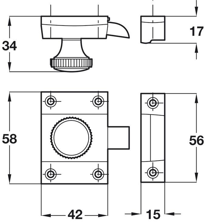 Window Catch / Door Catch For Window Shutters