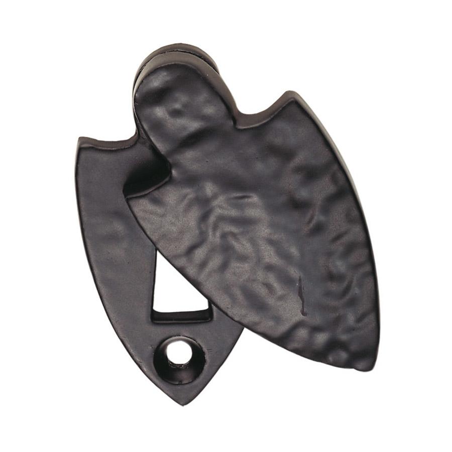 Shield Covered Escutcheon, Ludlow, Lock Profile, 58 X 32 X 7 Mm, Iron
