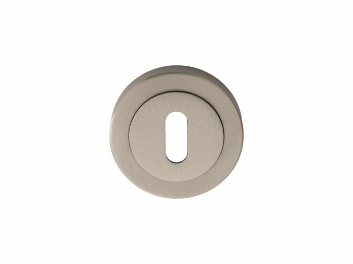 Round Escutcheon, Lock Profile, 50 X 10 Mm, Solid Brass