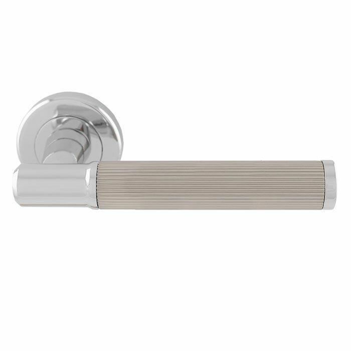 Image Lines Lever Handle On Concealed Fix Round Rose