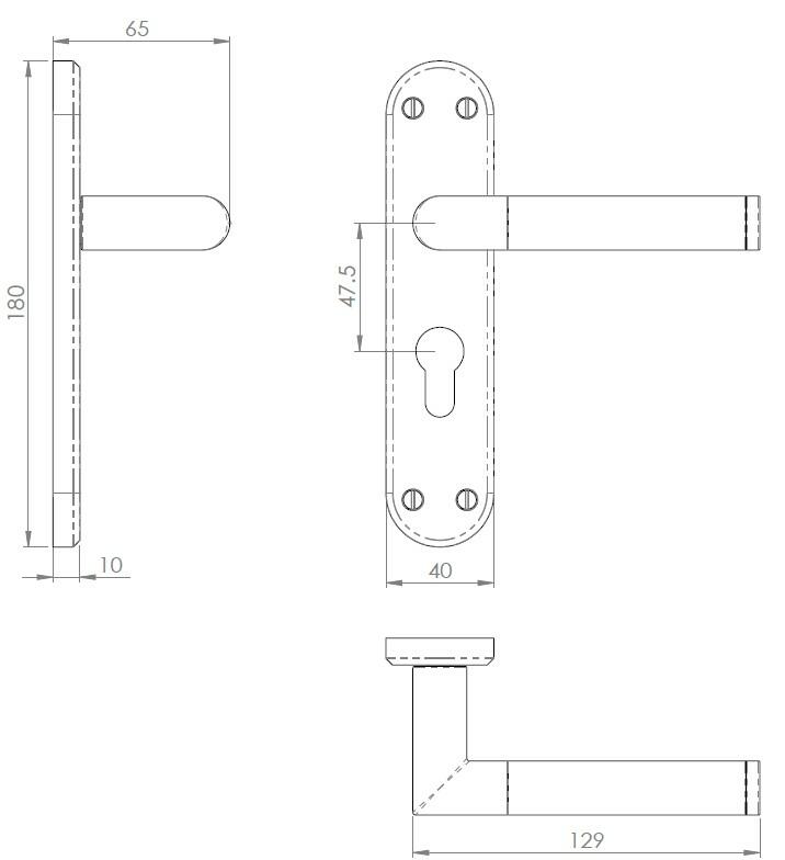Scope Euro Lever On Backplate