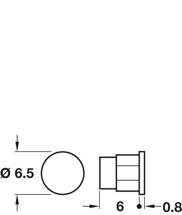 Dummy Drawer Front Connector, Permafix Block (Dowel Fixing)