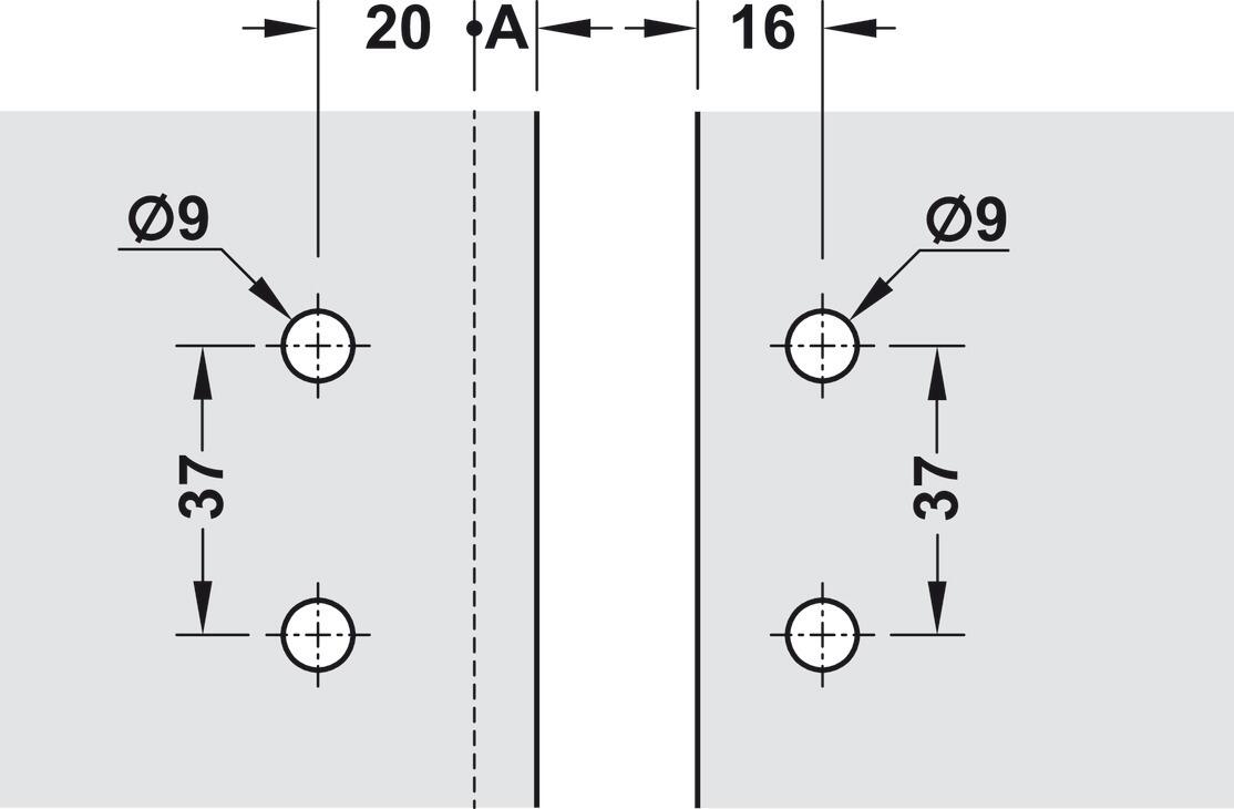 Glass Door Hinge, 190 Degree With Exposed Axle, For Inset Doors