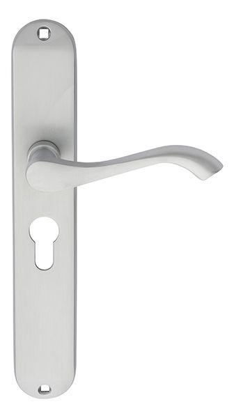 Andros, Euro Lever Handle On Backplate, Long Plate