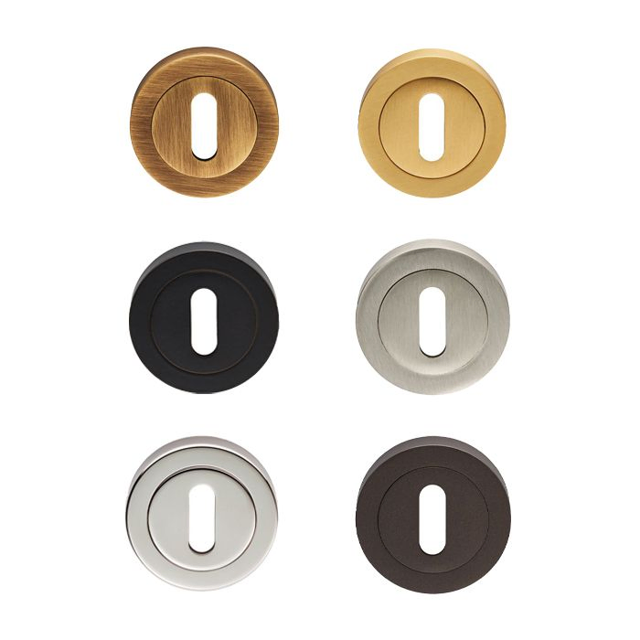 Round Escutcheon, Lock Profile, 50 X 10 Mm, Zinc Alloy