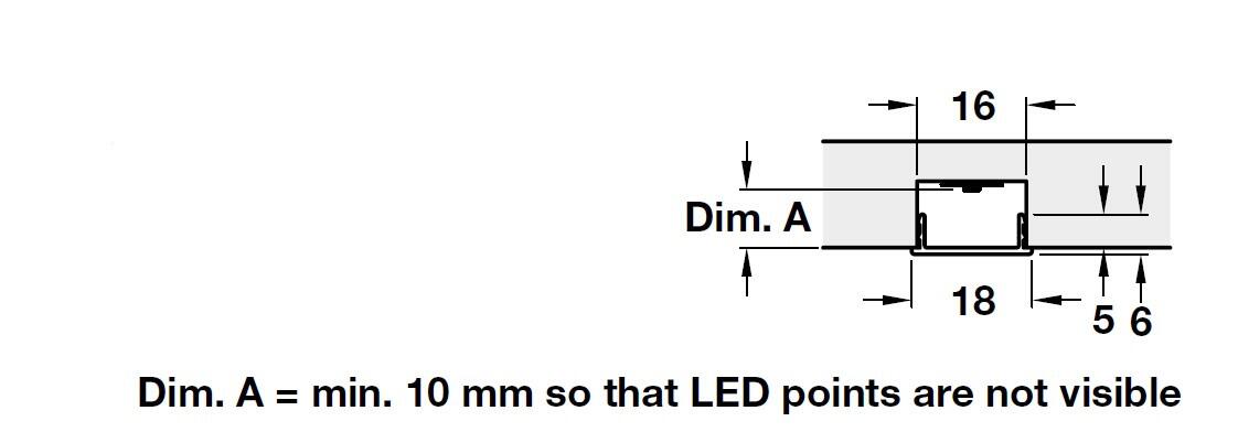 Loox Diffuser Cover Profile, Recess Mounting, 16 X 2500 Mm, For 12v Led ...