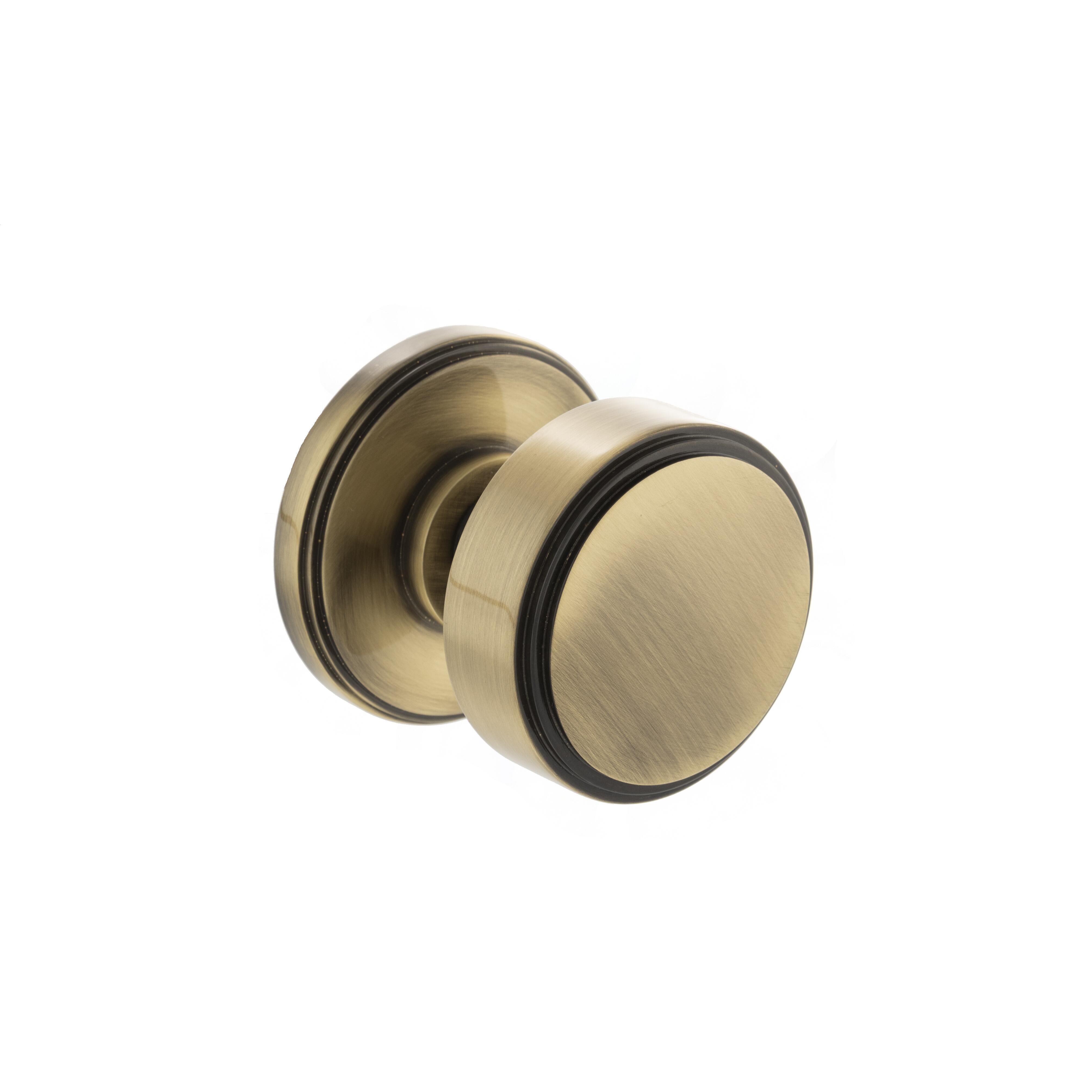 Millhouse Brass Boulton Brass Stepped Mortice Knob On Concealed Fix Rose
